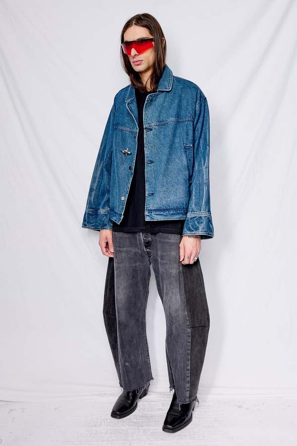 Assembly Fireman Box Jacket - Dark Indigo Denim | Garmentory