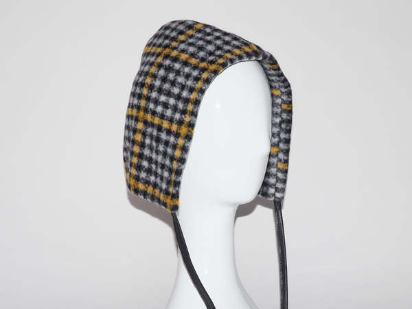Clyde Volo Wool Fleece Hat - Black/Yellow Check | Garmentory