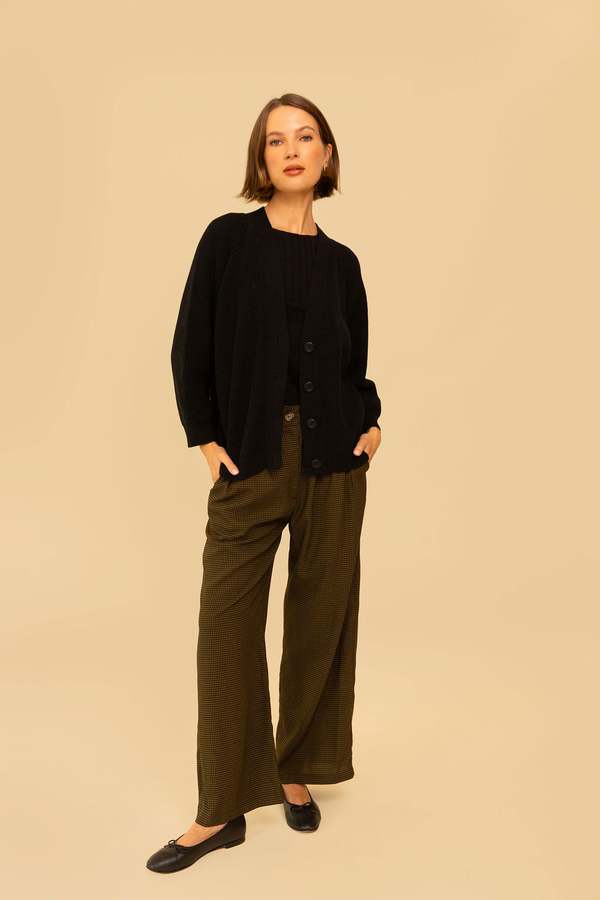 Whimsy + Row Chloe Cardigan - Black | Garmentory
