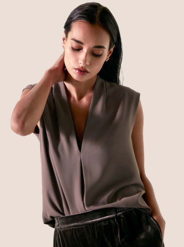 Brochu Walker Letia Top - gray | Garmentory