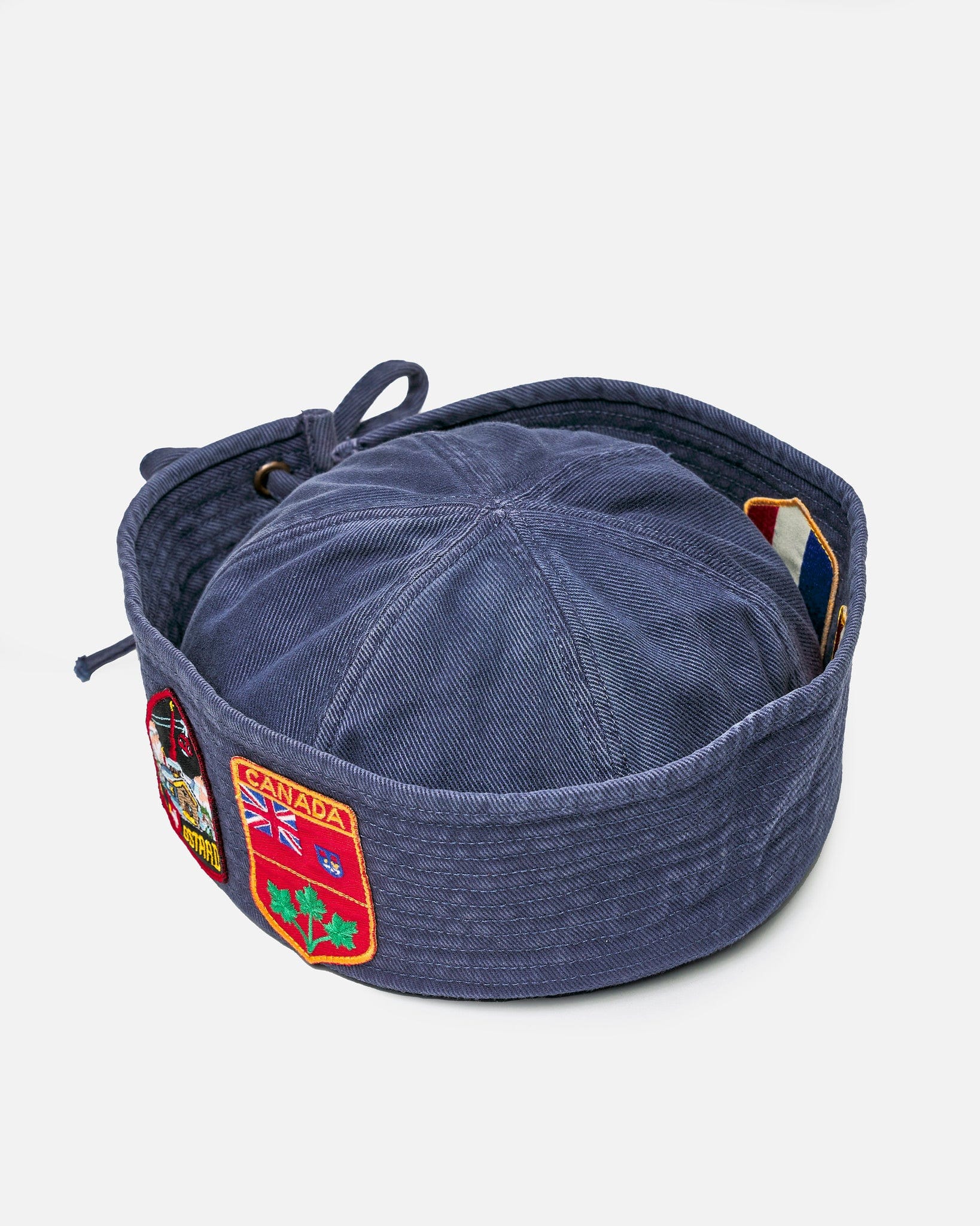 BODE Patched Sailor Cap - Blue | Garmentory