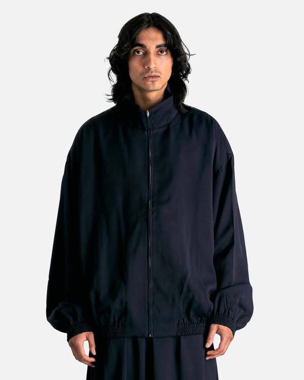 Acne Studios Olando Fluid Viscose Blouson - Navy | Garmentory