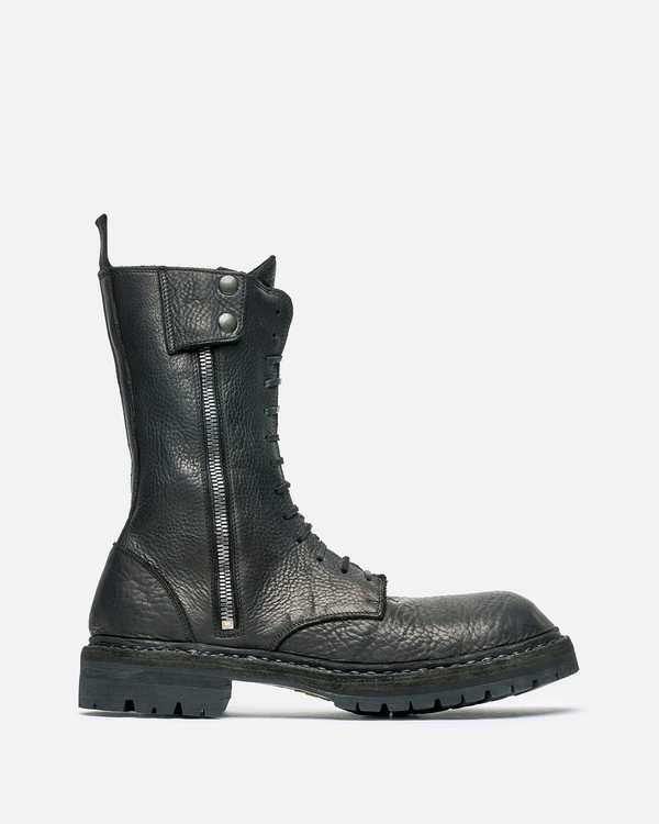 Guidi StyleZeitgeist Edition Bison Leather Side Zip Boot - Black ...