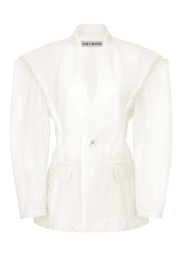 Issey Miyake Translucent Suit Jacket - White | Garmentory