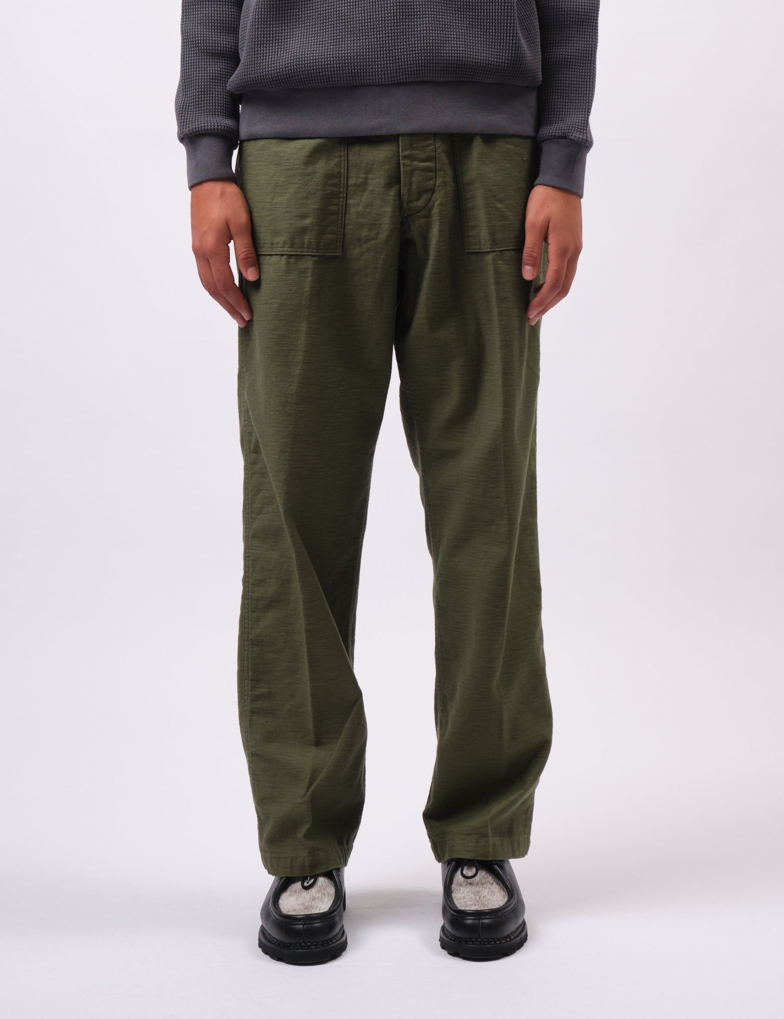 Orslow Vintage Fit Fatigue Pants - Dark Olive Green | Garmentory