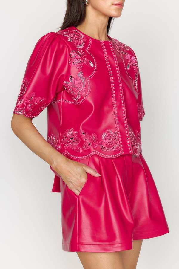 CHRISTY LYNN Daria Jacket - Plum | Garmentory