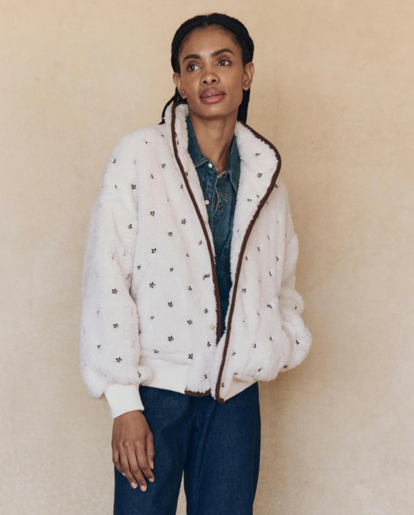 The Great. The Blackbird Jacket - Cream/Black | Garmentory