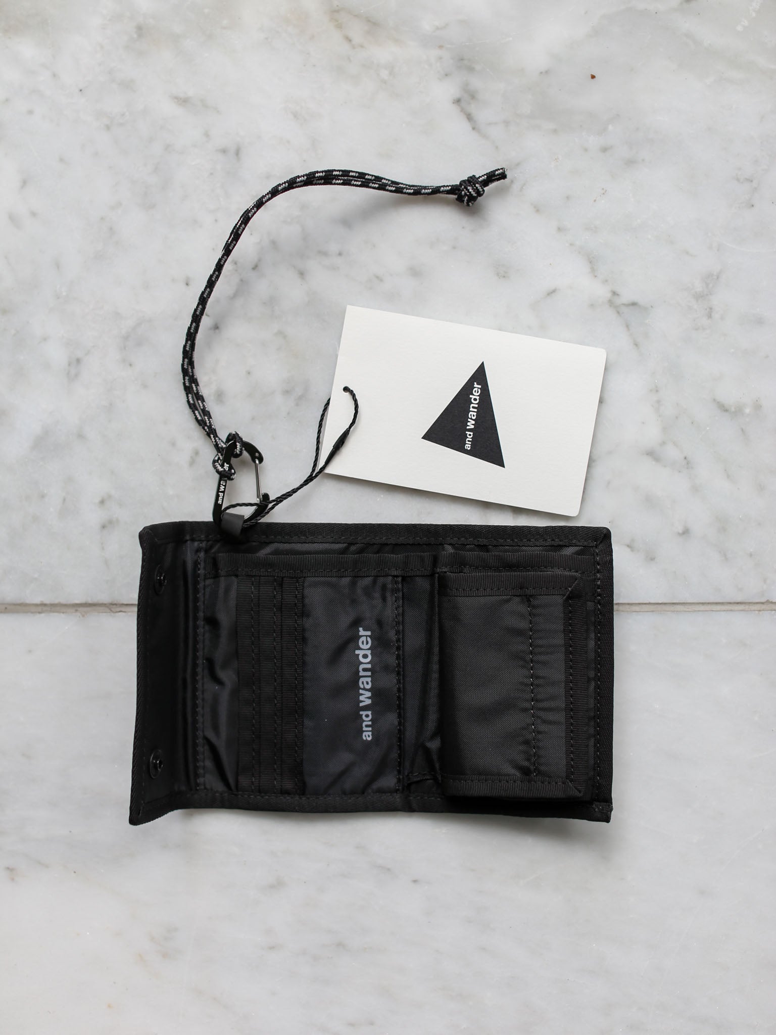And Wander Reflective Rip Wallet - Charcoal | Garmentory