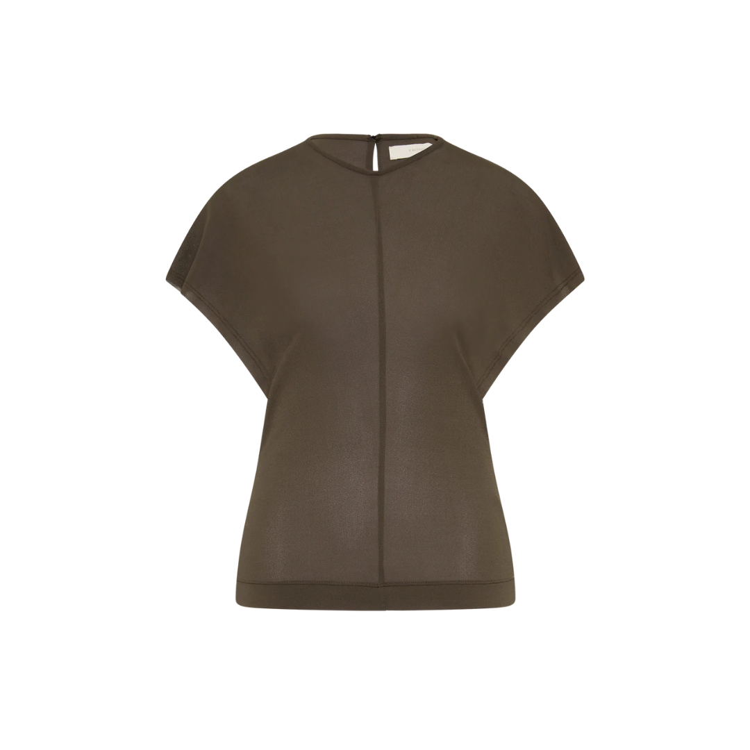 Faithfull The Brand Brita Top - Chocolate | Garmentory