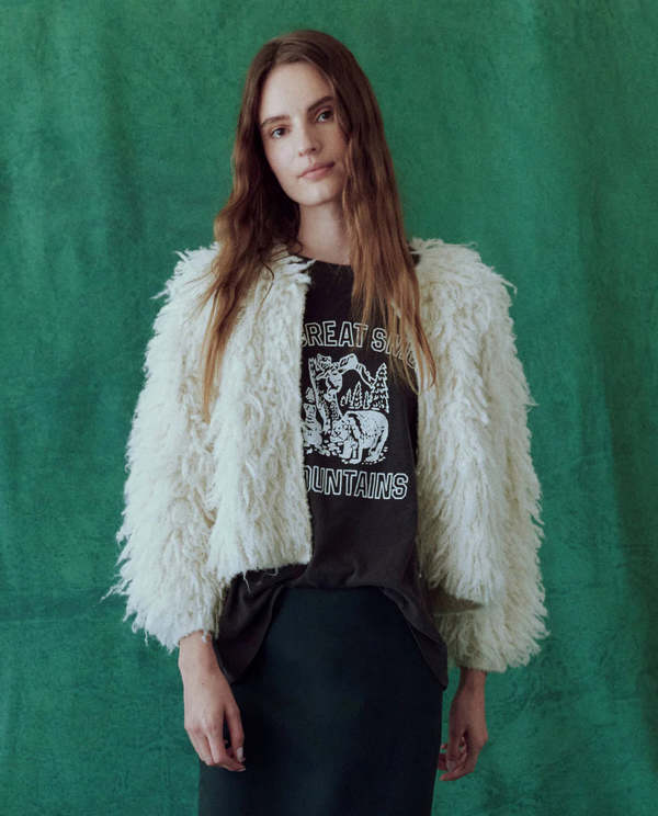 The Great. Boucle Loop Cardigan - Soft White | Garmentory
