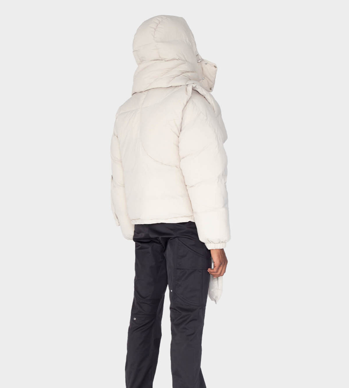 Heliot Emil Scarf Puffer Jacket - Beige | Garmentory
