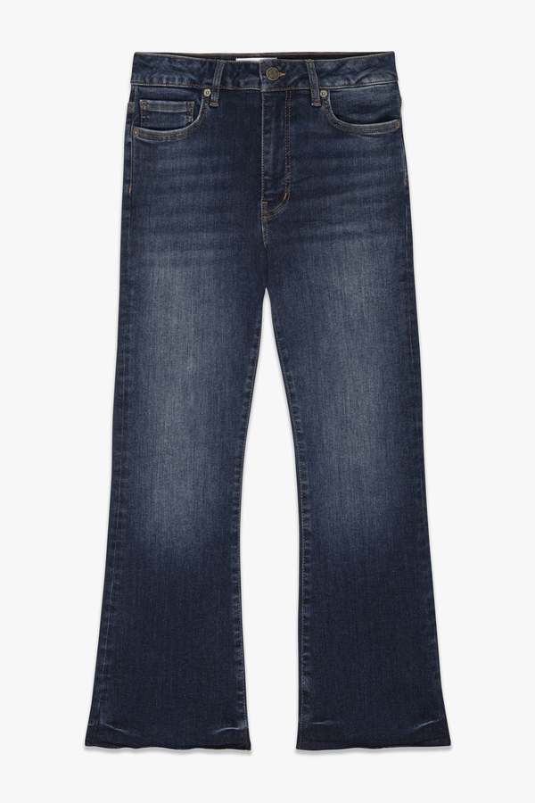 FRAME Denim Le Crop Mini Boot Raw After Jeans - Moonflower | Garmentory