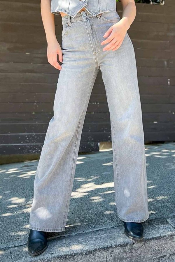 Rollas Heidi Jeans - Stone Grey | Garmentory