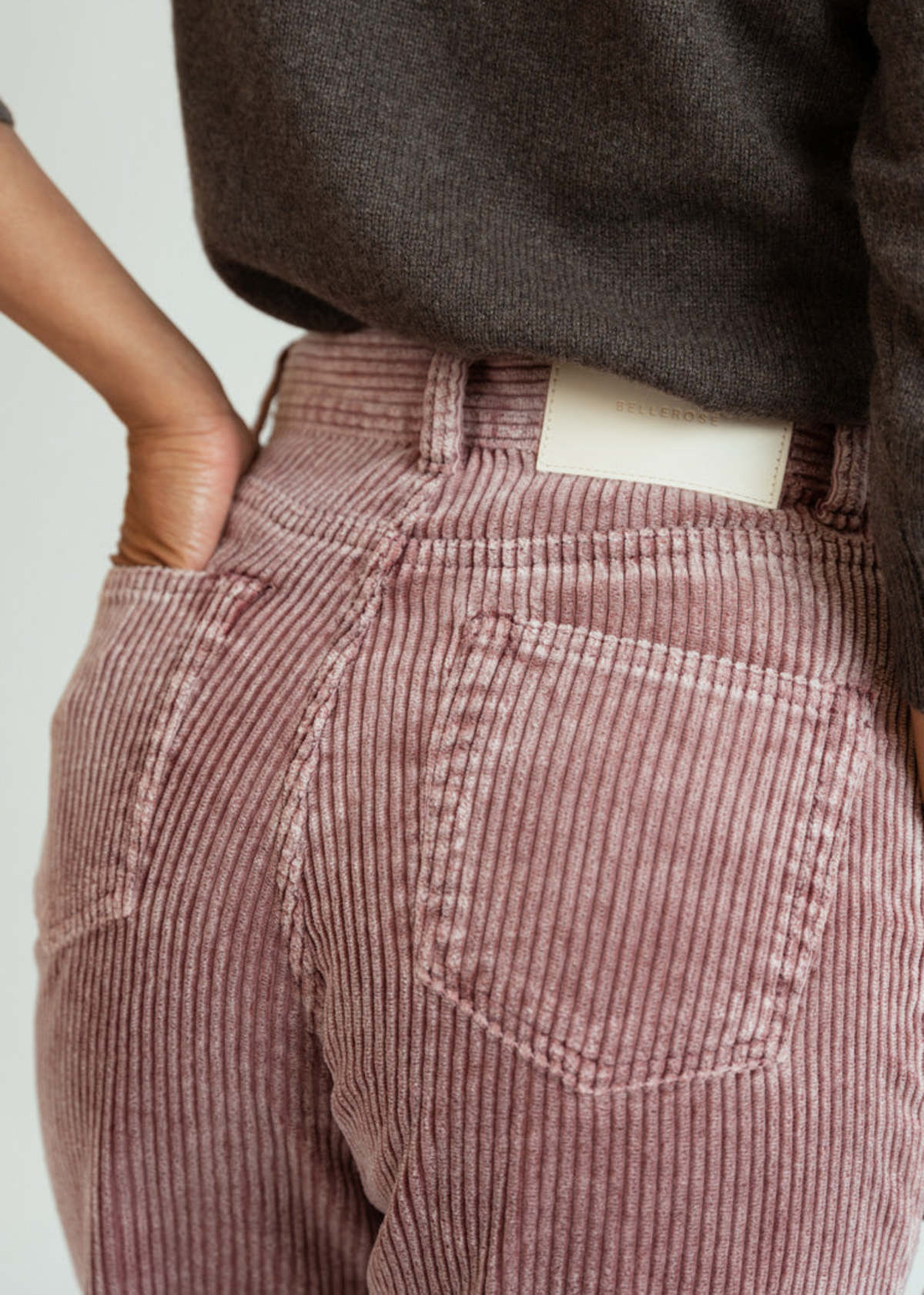 Bellerose Parthe Corduroy Jean - Dusty Pink | Garmentory