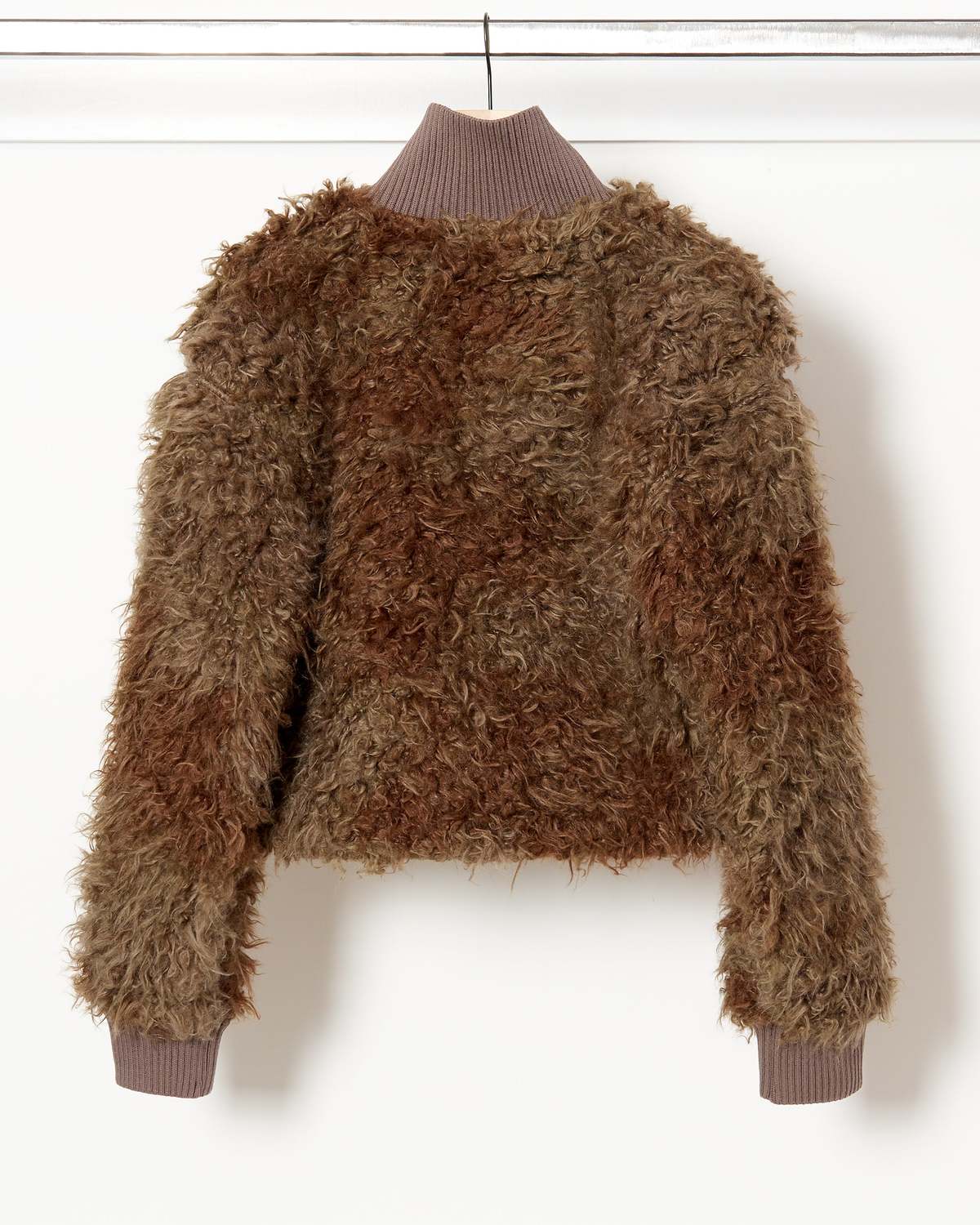 Acne Studios Furry Jacket - Mud Brown | Garmentory