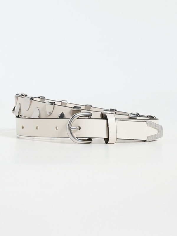 Rag & Bone Spire Leather Belt - Antique White | Garmentory