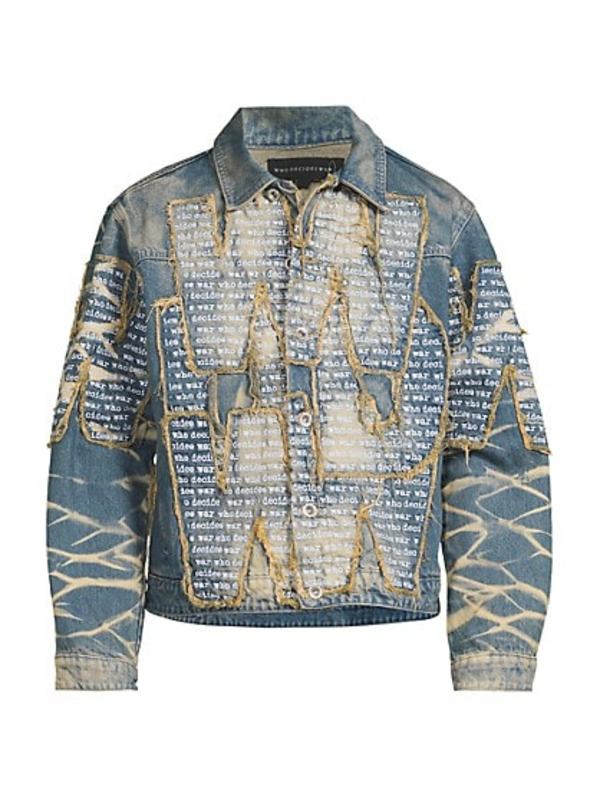 Who Decides War Overlay Jacket - Denim | Garmentory