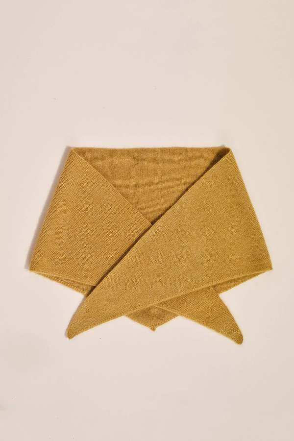Hansel from Basel Cashmere Triangle Scarf - Amber | Garmentory