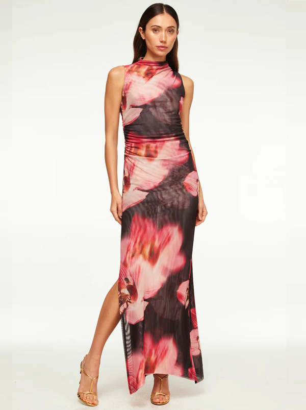 Misa Los Angeles Athena Dress - Midnight Orchid Mesh | Garmentory