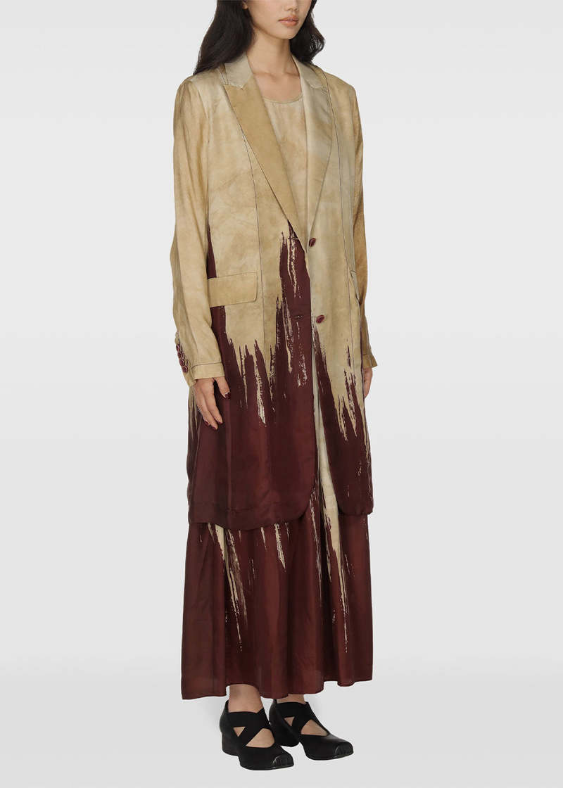 Uma Wang Katia Jacket - Tan/Red | Garmentory