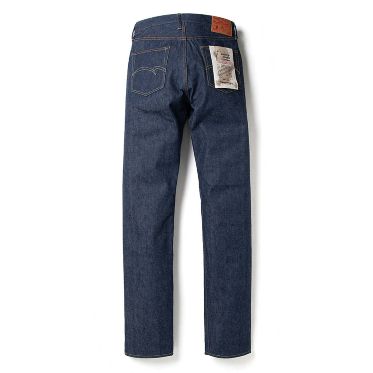 Studio D'Artisan Natural Tapered Selvedge Denim One Wash Jeans - Indigo ...
