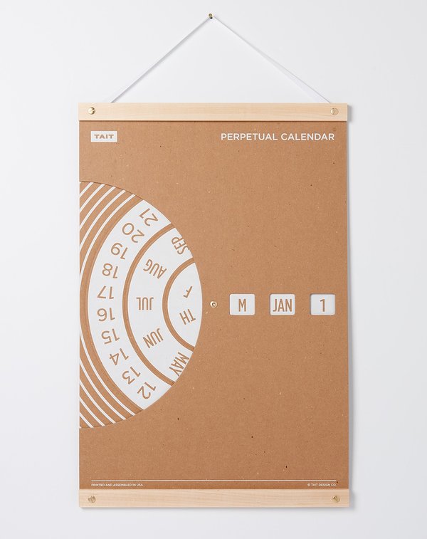 Tait Design Co. Perpetual Calendar in White | Garmentory