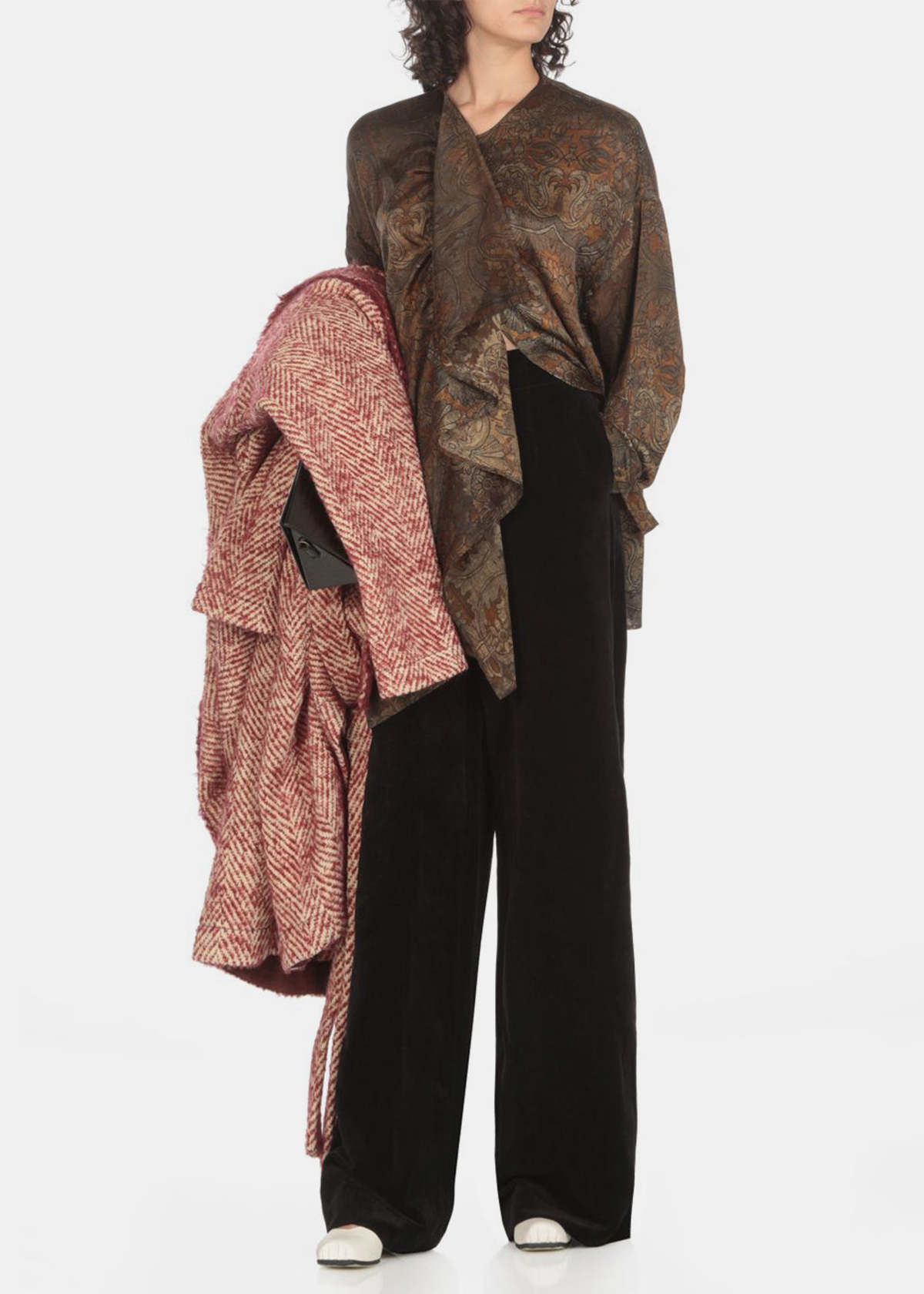 Uma Wang Tumble Top - Mustard/Black | Garmentory