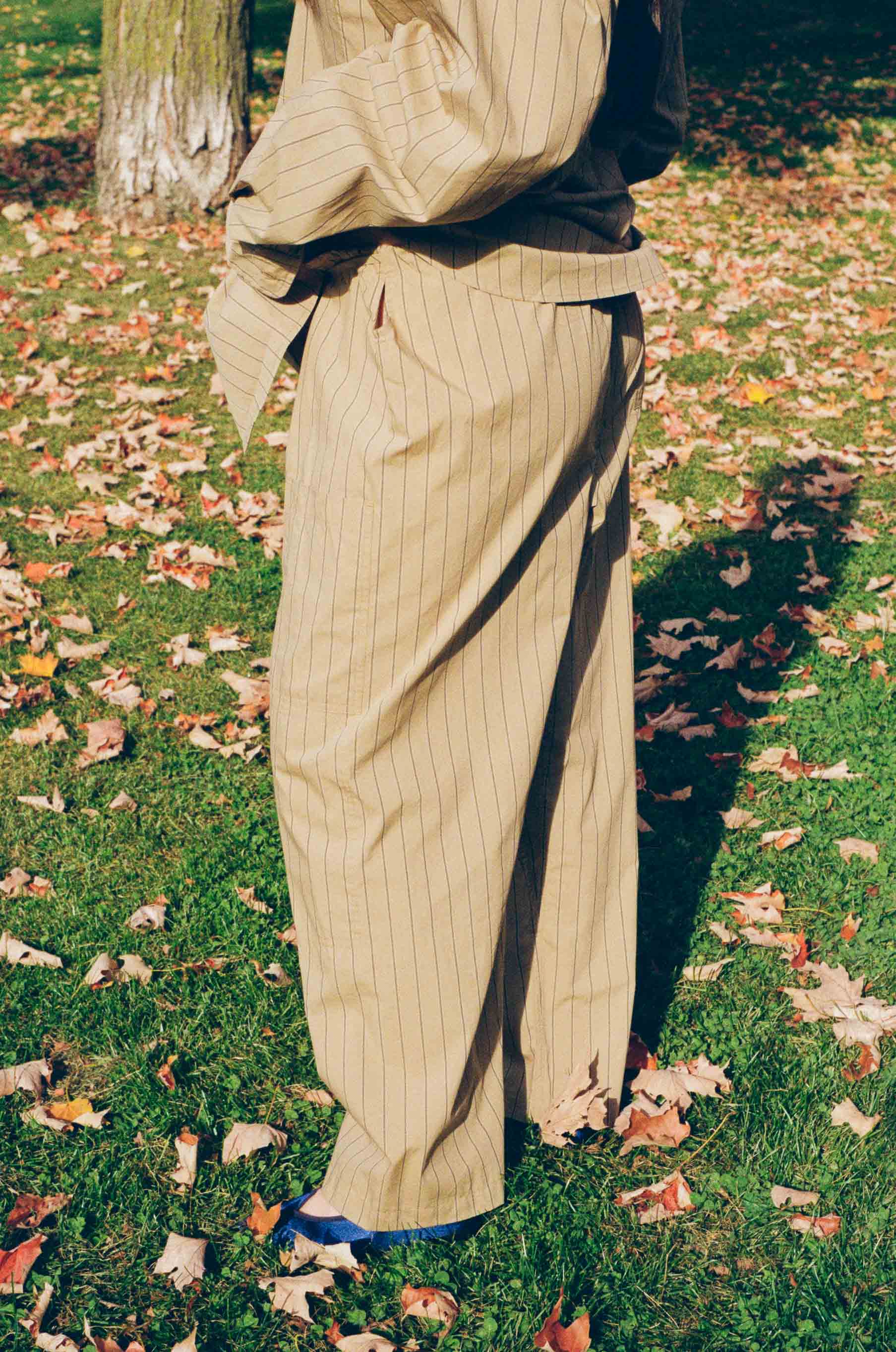 Gil Rodriguez The Lou Pant - Camel Stripe | Garmentory