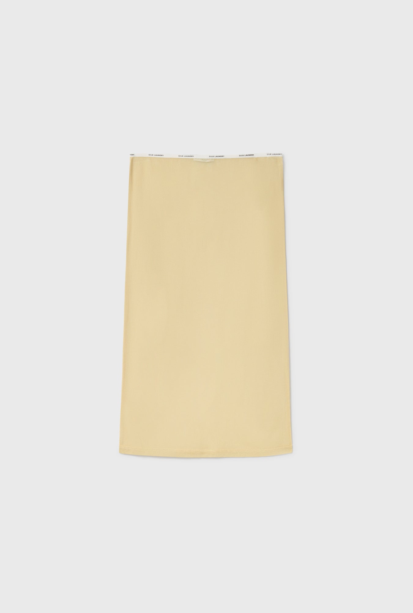 Silk Laundry Mesh Skirt - Shell | Garmentory