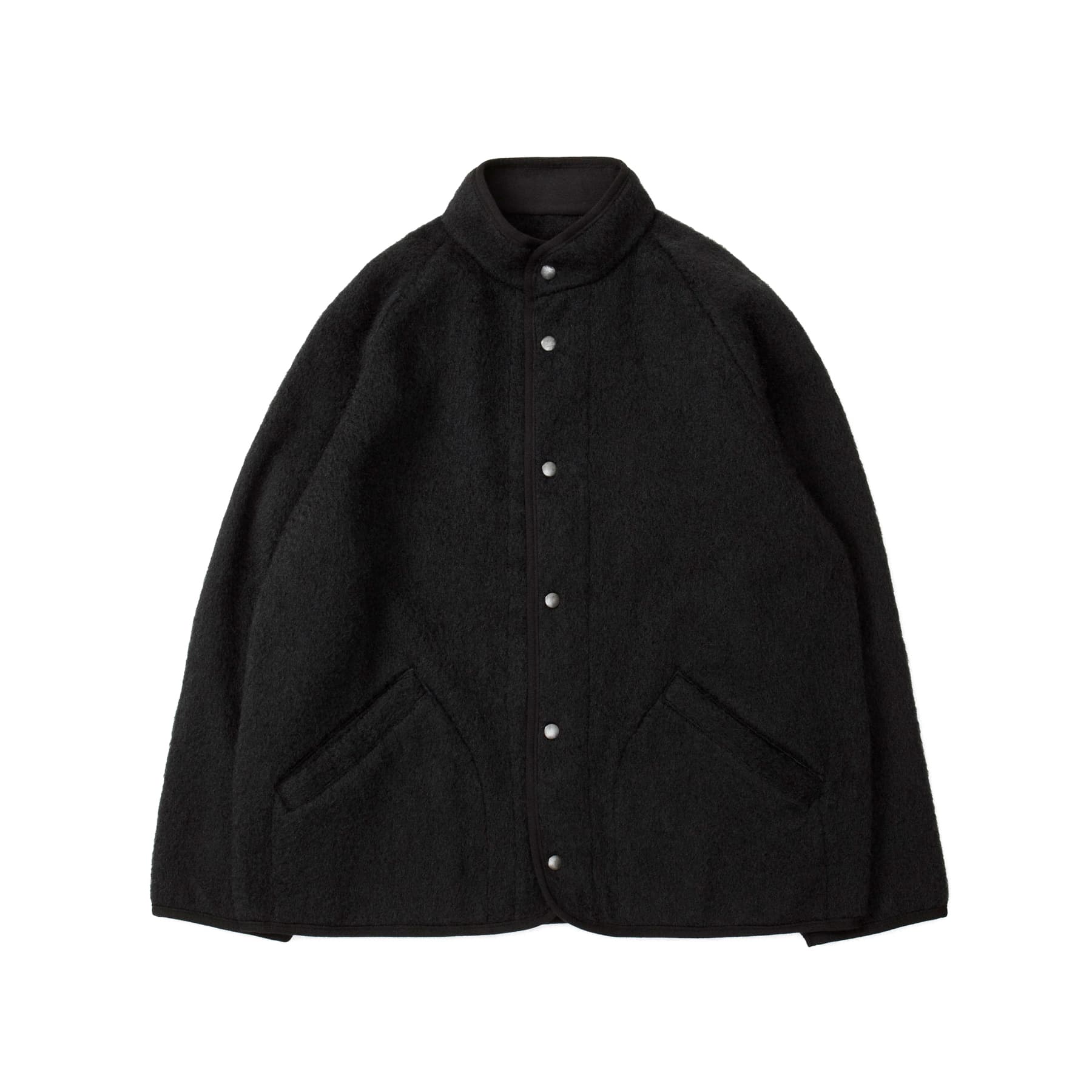 Arpenteur Brushed Wool/Mohair Contour Jacket - Black | Garmentory