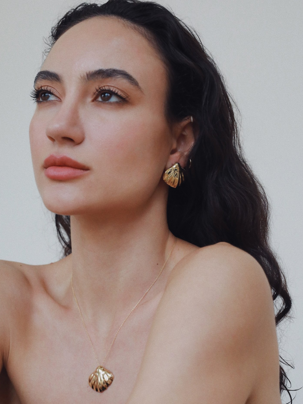 Odette New York Concha Earrings - Sterling Silver | Garmentory