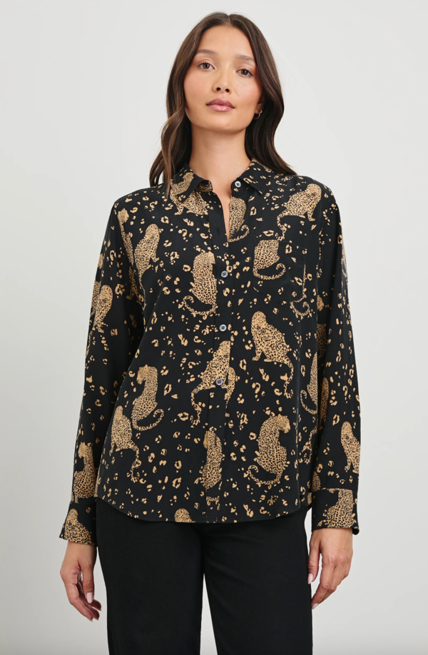 Rails Kate Button Down Top - Leopard | Garmentory