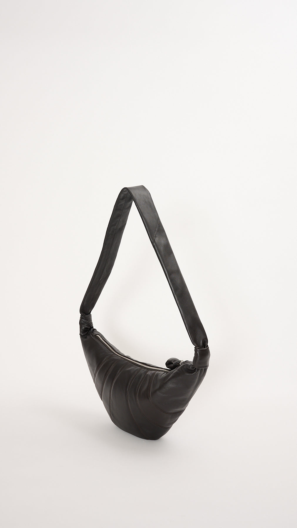 Lemaire Medium Croissant Bag - Dark Chocolate | Garmentory