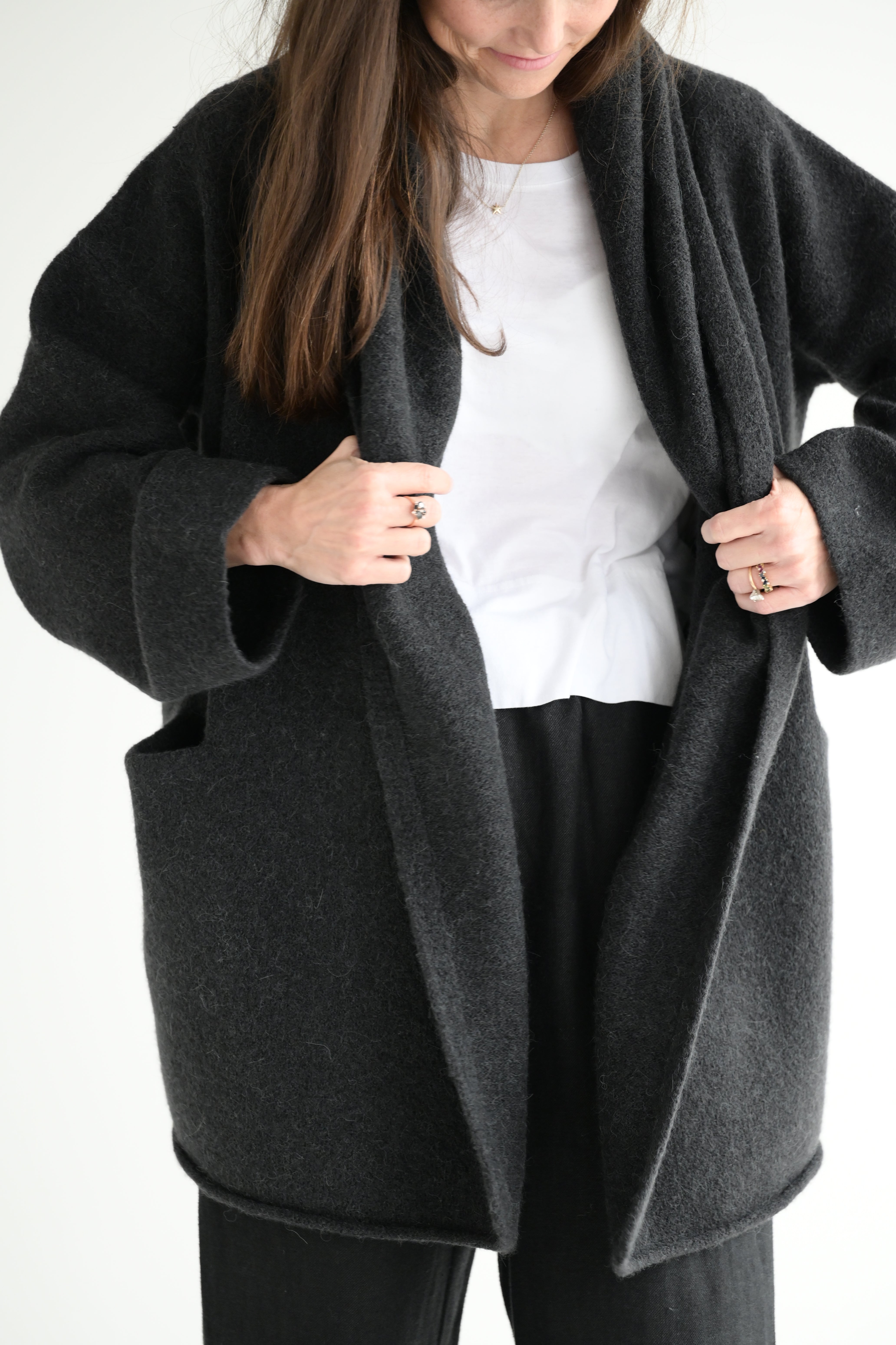 Lauren Manoogian Manta Coat - Ink | Garmentory