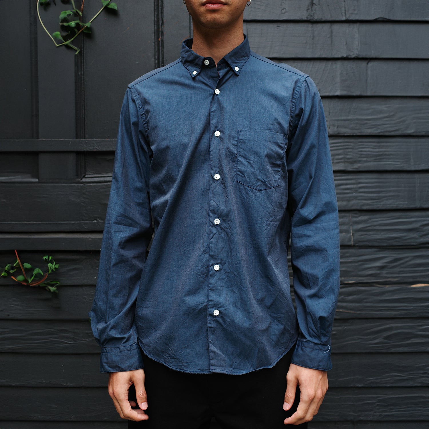 Steven Alan Single Needle Shirt - Dark Teal | Garmentory