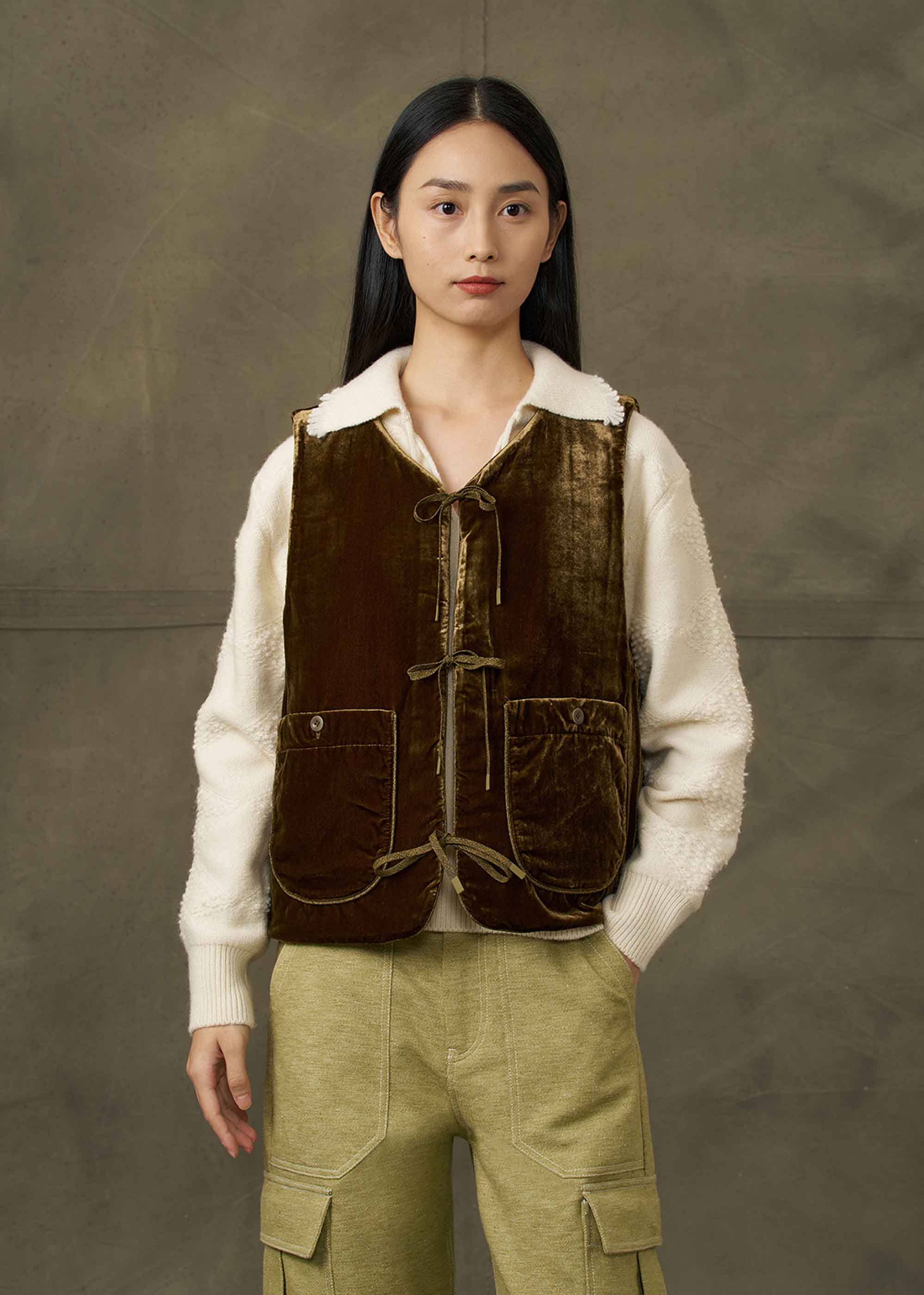 WHM Reversible Quilted Vest - Brown | Garmentory