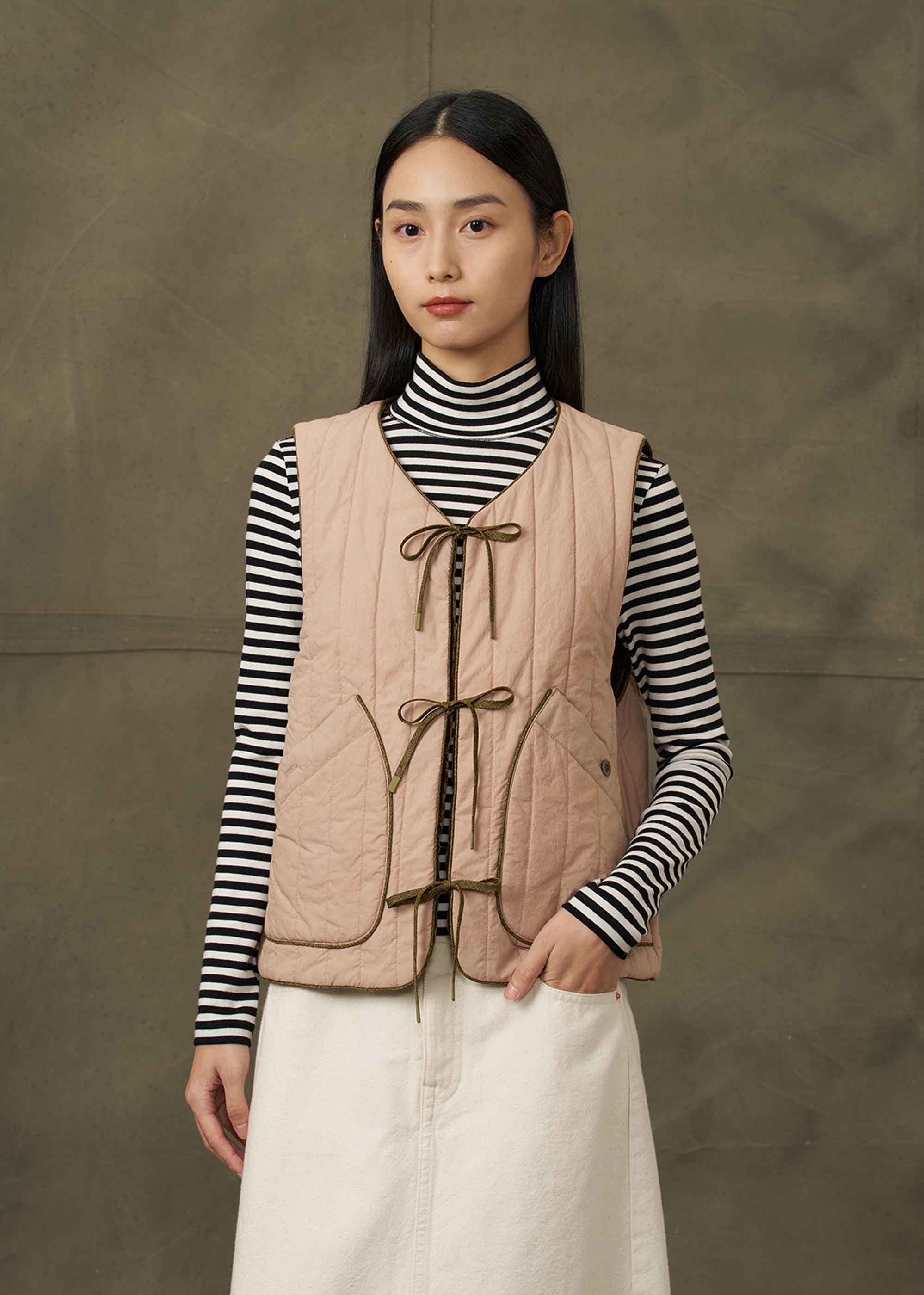 WHM Reversible Quilted Vest - Brown | Garmentory