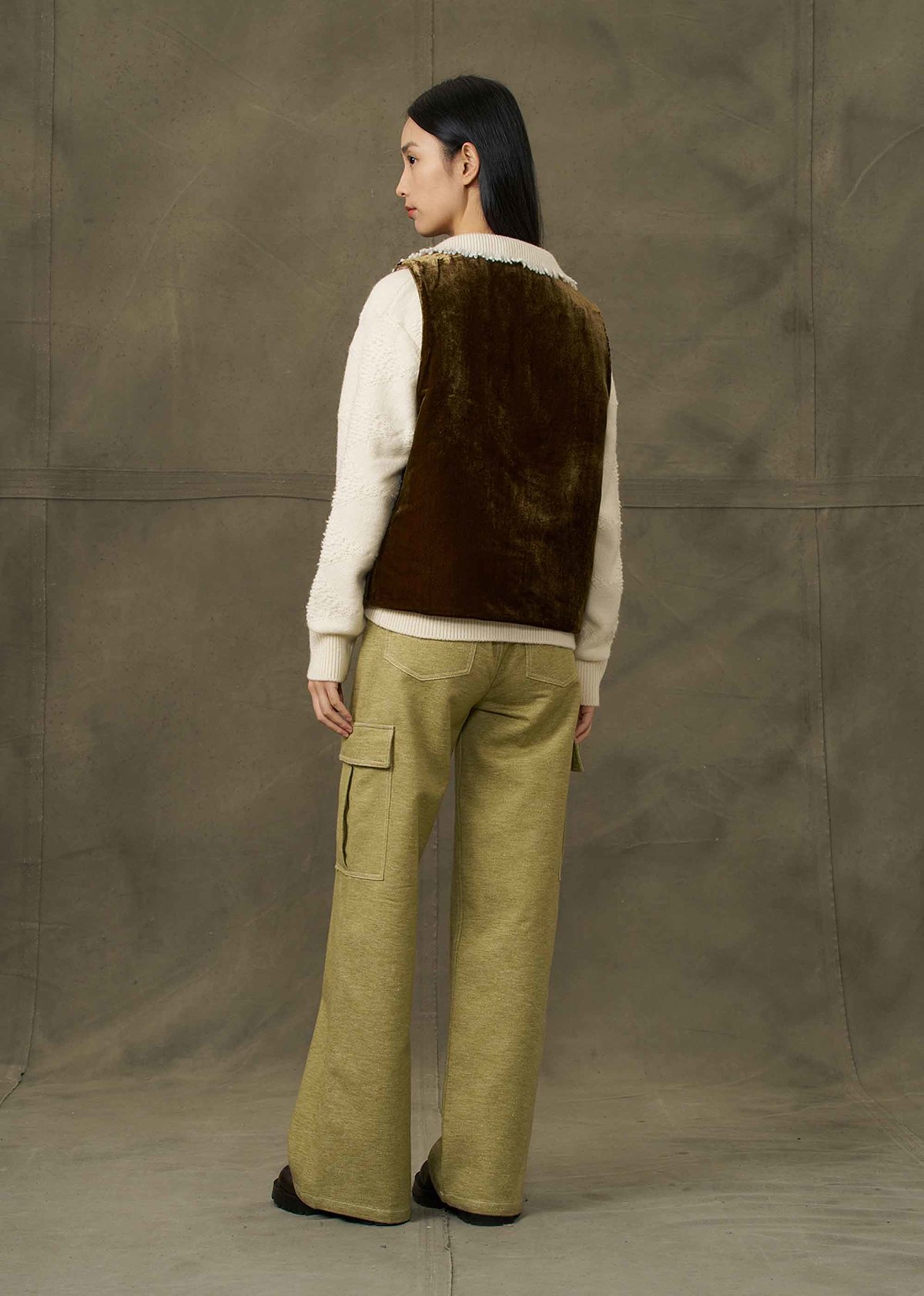 WHM Reversible Quilted Vest - Brown | Garmentory