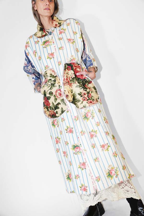 Thank You Have a Good Day Antique French Floral Duster - Multi | Garmentory