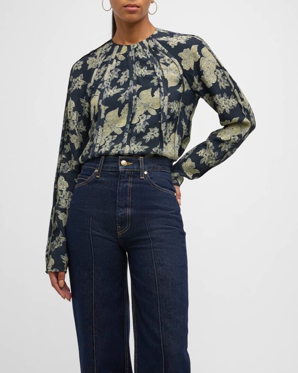 Ulla Johnson Kavi Blouse - Minuit | Garmentory