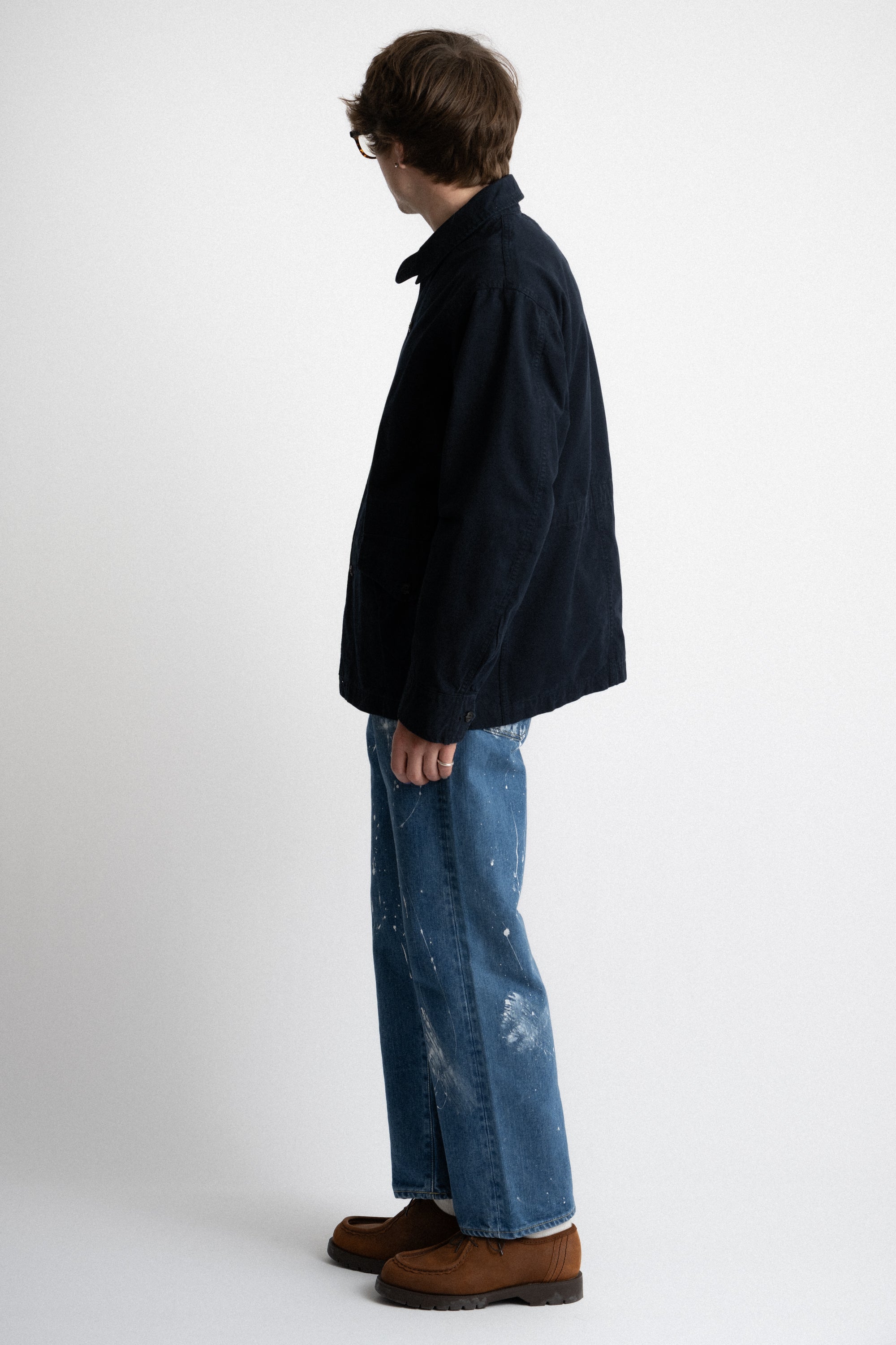HATSKI Combat Smock Jacket - Navy | Garmentory