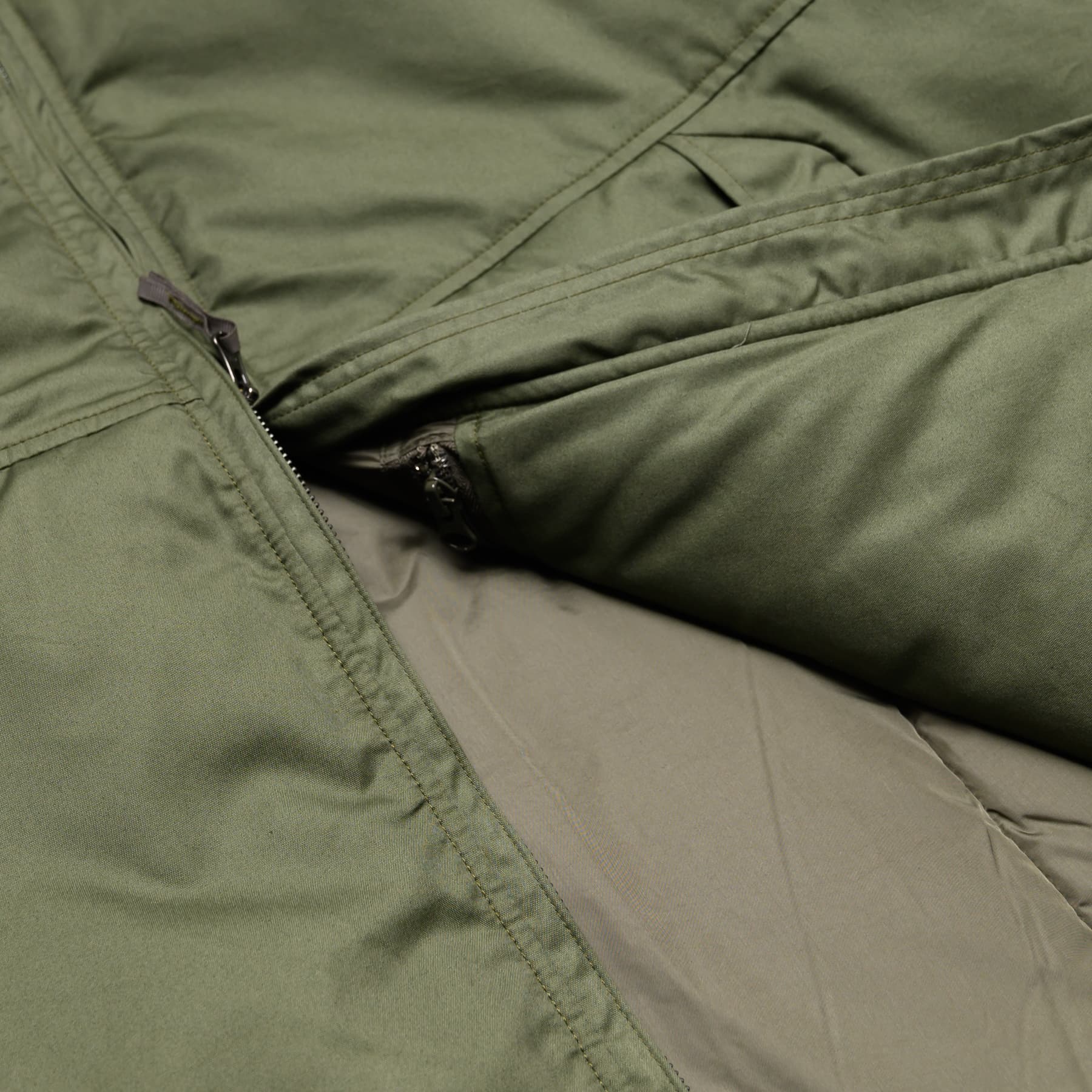 Orslow Cotton Nylon Padded Jacket - Army Green | Garmentory