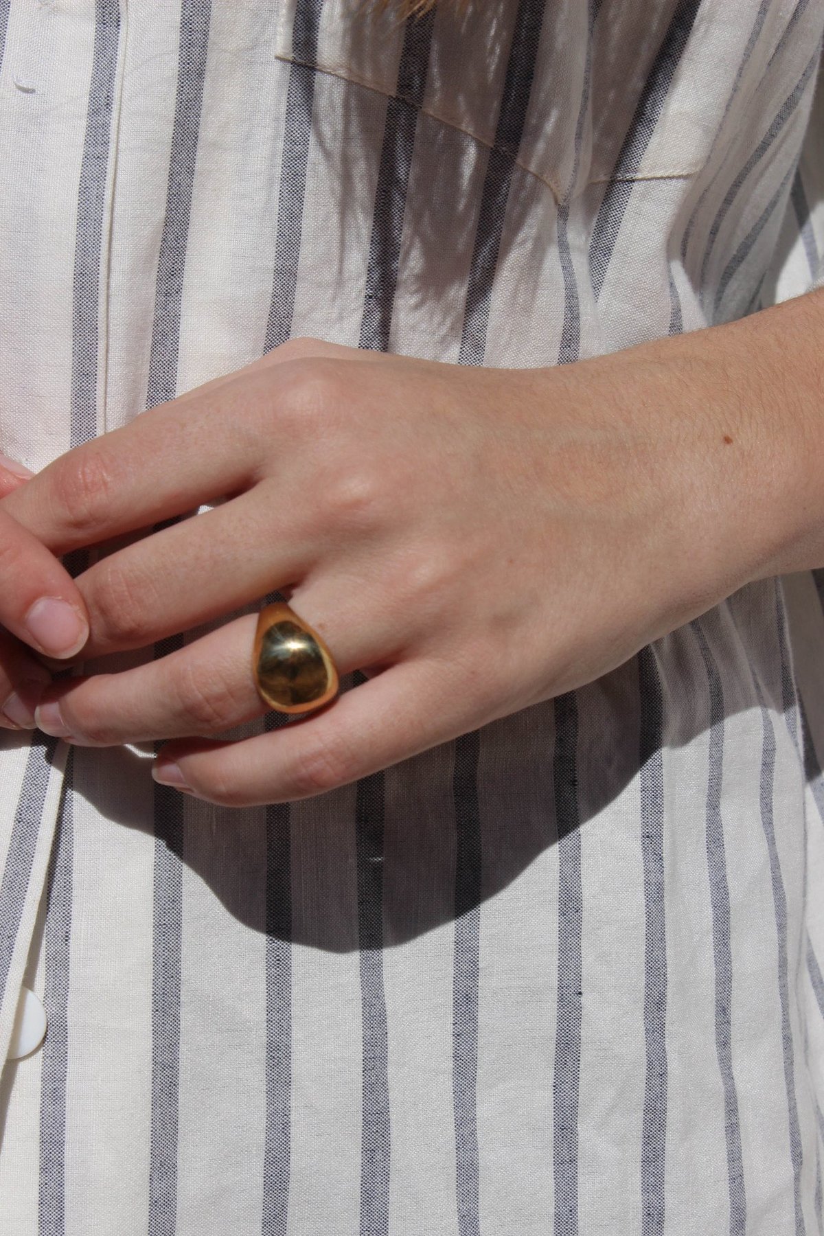 Yah Yah Jewelry Strength Ring - Brass | Garmentory