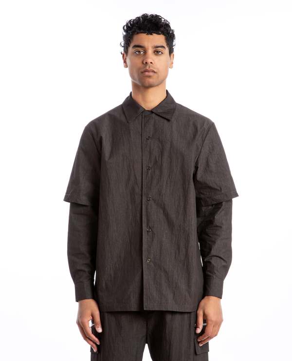 Han Kjobenhavn Two-Layered Shirt - Dark Grey | Garmentory