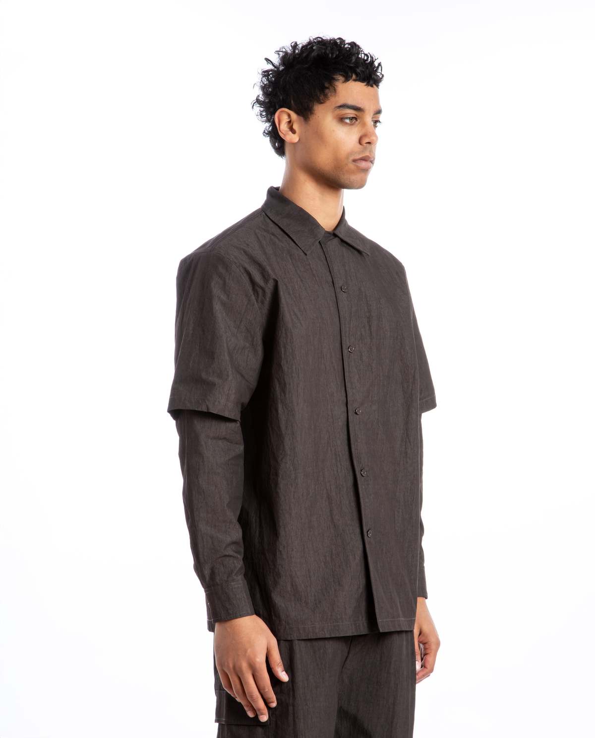 Han Kjobenhavn Two-Layered Shirt - Dark Grey | Garmentory