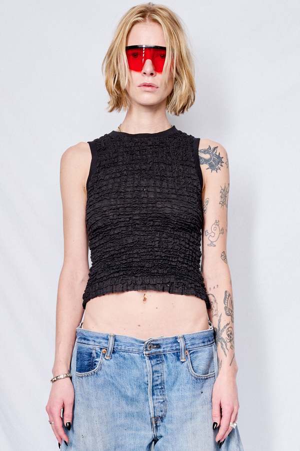 permanent vacation Signal Tank - Black | Garmentory