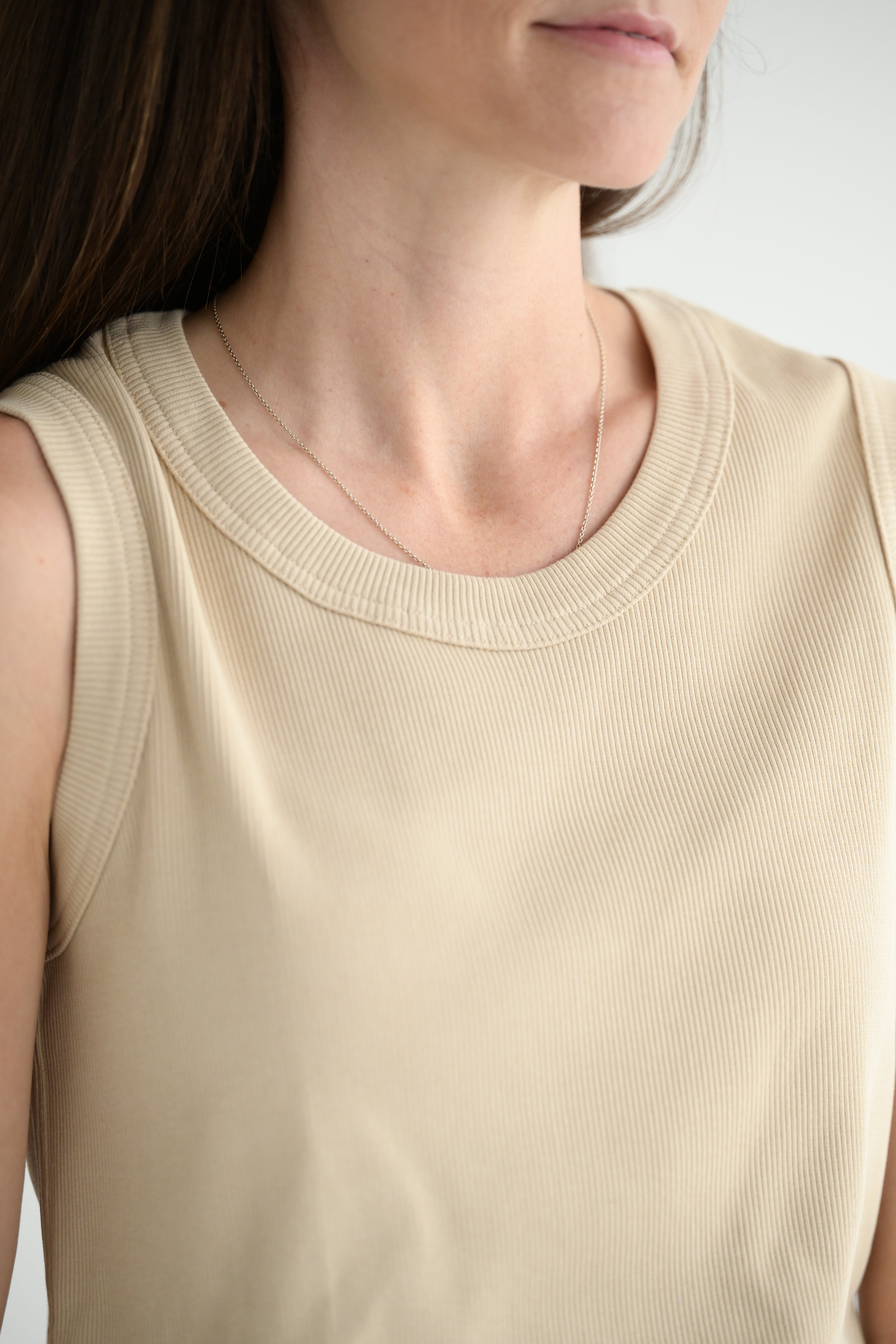 Sofie D'Hoore Ribbed Tank Top - Beige | Garmentory
