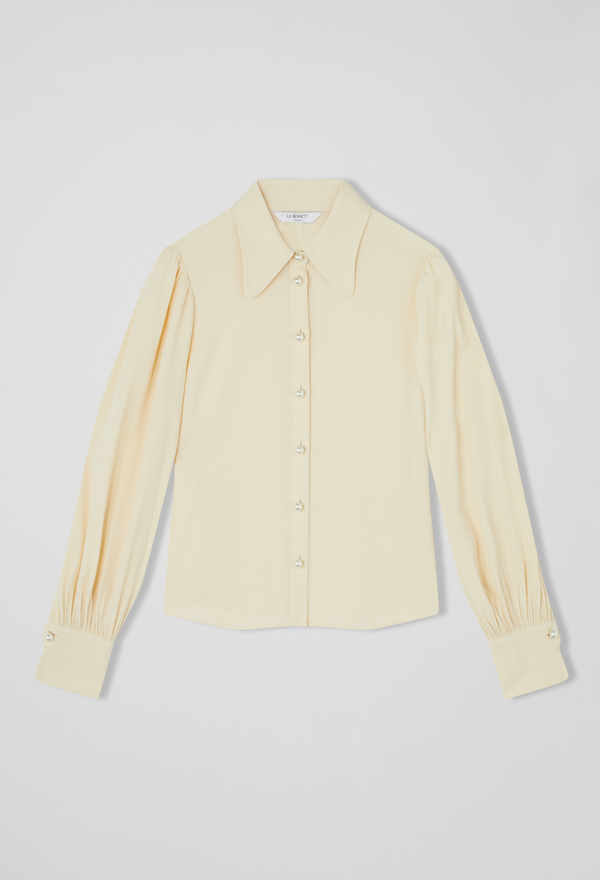 LK Bennett Sonya Blouse - Cream | Garmentory