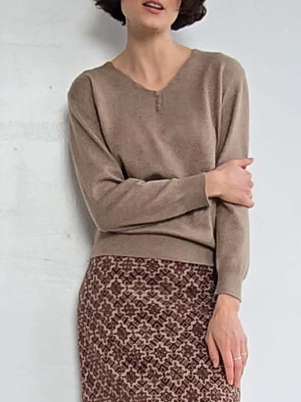 Vintage Italian Cashmere Top - Sand | Garmentory