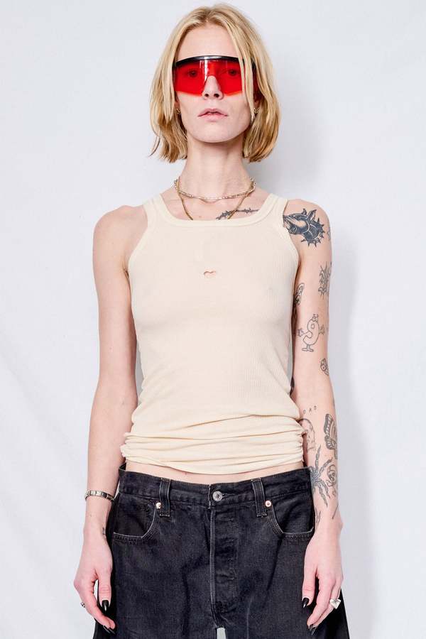 Baserange Heart Tank - Undyed | Garmentory